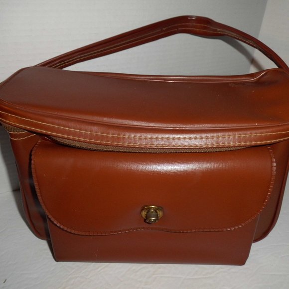 Cameras, Photo & Video | Vintage Brown Vinyl Camera Gadget Bag 195s60s ...